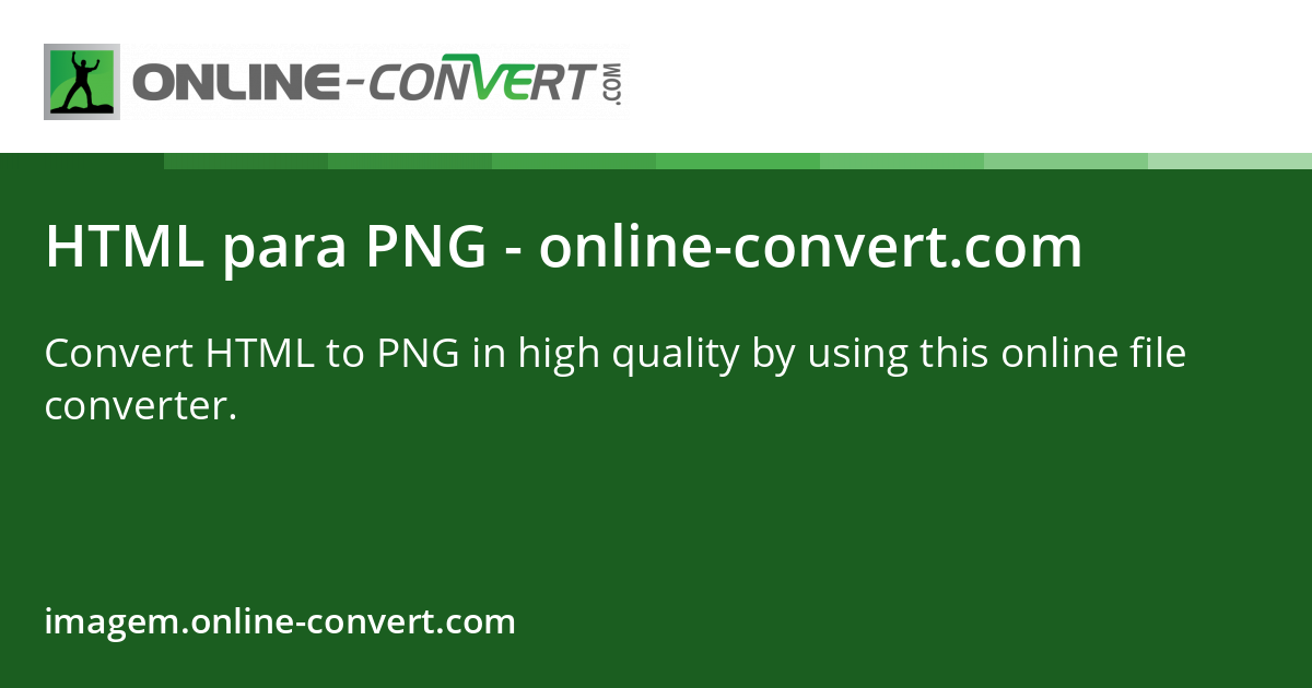 HTML para PNG - online-convert.com
