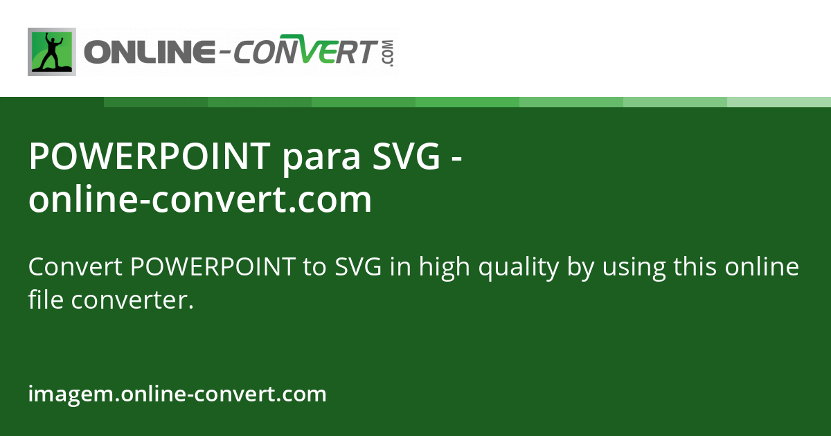 POWERPOINT para SVG - online-convert.com