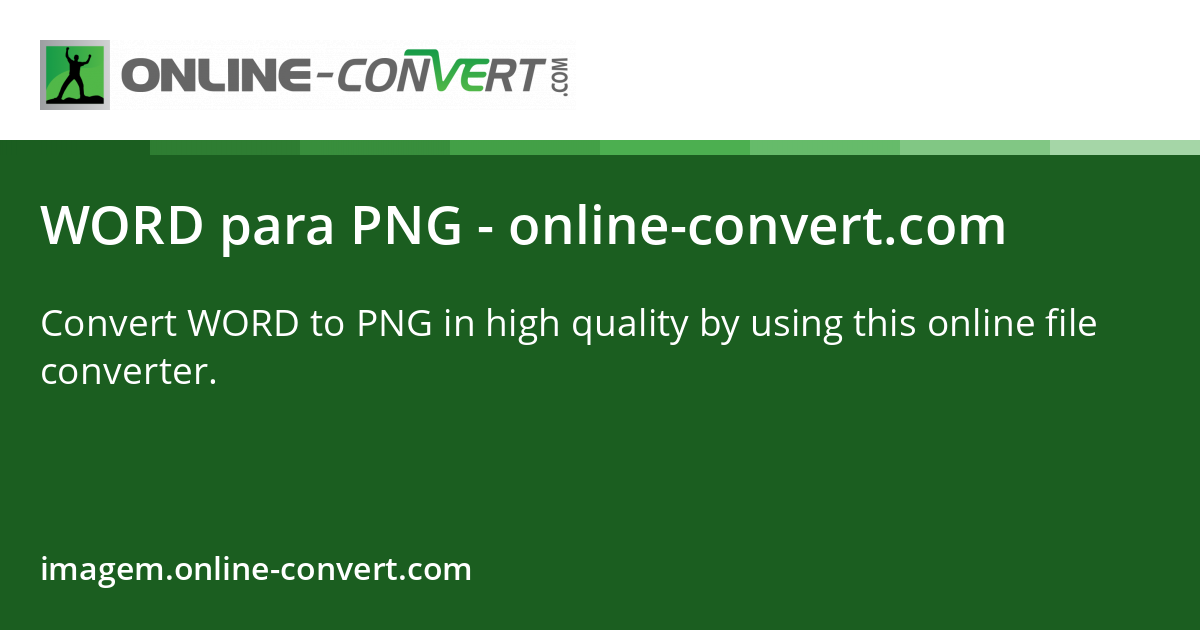 WORD a PNG - online-convert.com